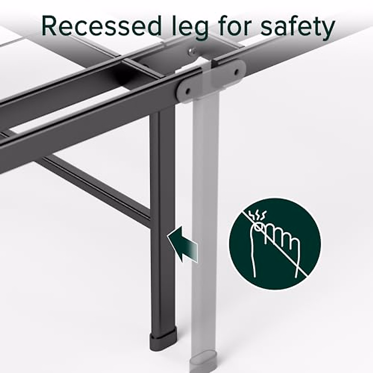 ZINUS SmartBase Heavy Duty Mattress Foundation, 18 Inch Metal Platform Bed Frame, No Box Spring Needed, Sturdy Steel Frame, Underbed Storage, King