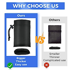 Outdoor Faucet Covers for Winter Freeze Protection, 2 Pack 6.7" x 11" Hose Bib Covers for Winter, Water Spigot Covers Winter Insulated, Pipe Wrap Insulation Cover Socks Outside Faucet Freeze Protector