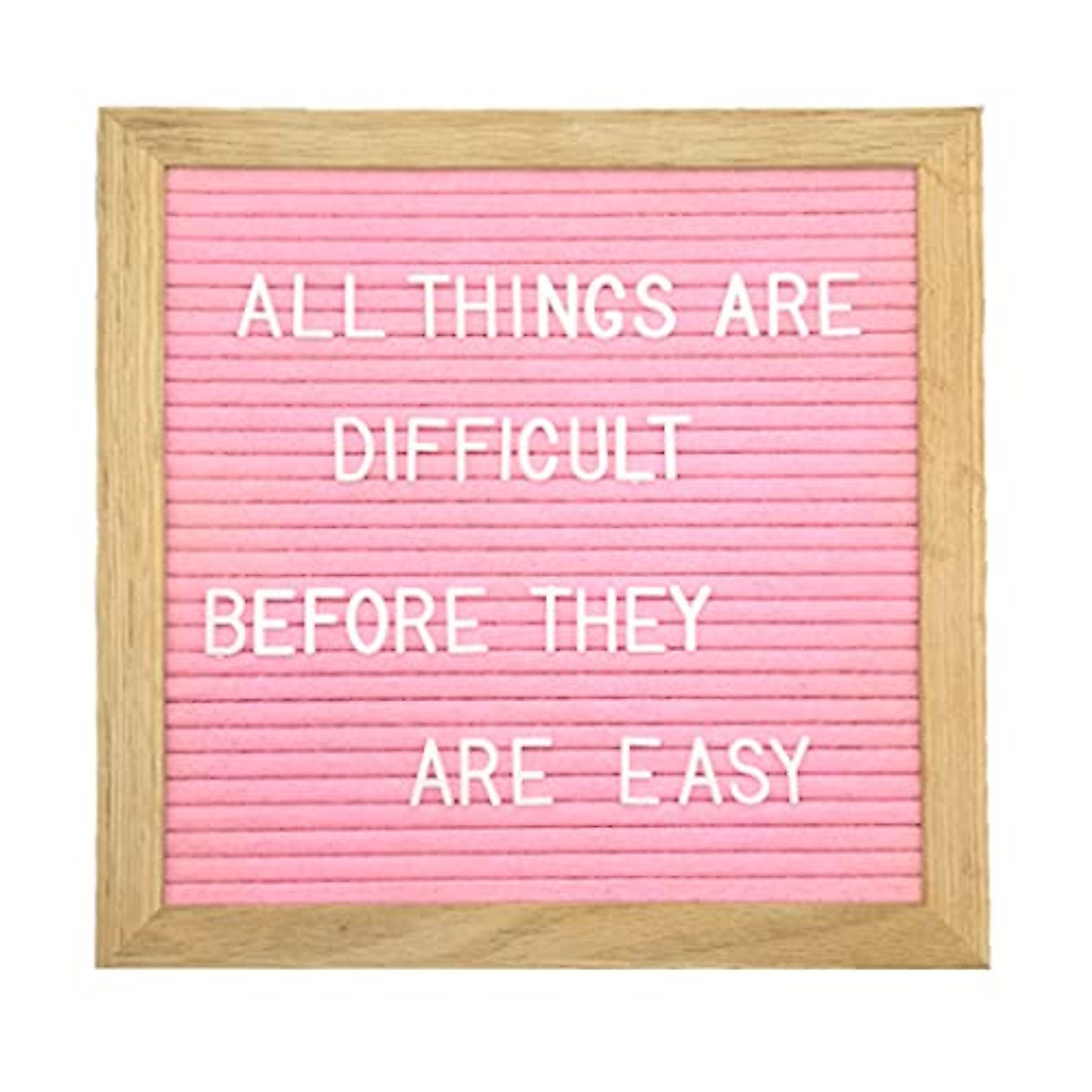 Felt Board Felt Letter Board, 10 x 10 inch Message Board Word Board Letter Board Sign Bulletin Board Letters, Pregnancy Announcements Baby Announcement Sign, Valentines Day Gifts for Her Letterboard (Pink)