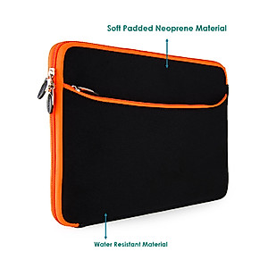 Neoprene Material 14 inch Laptop Sleeve Case Bag Compatible with MacBook Air M1 2020, MacBook Pro, Dell XPS 13 7390, HP Spectre X360, Lenovo Yoga 7i, Surface Pro 8