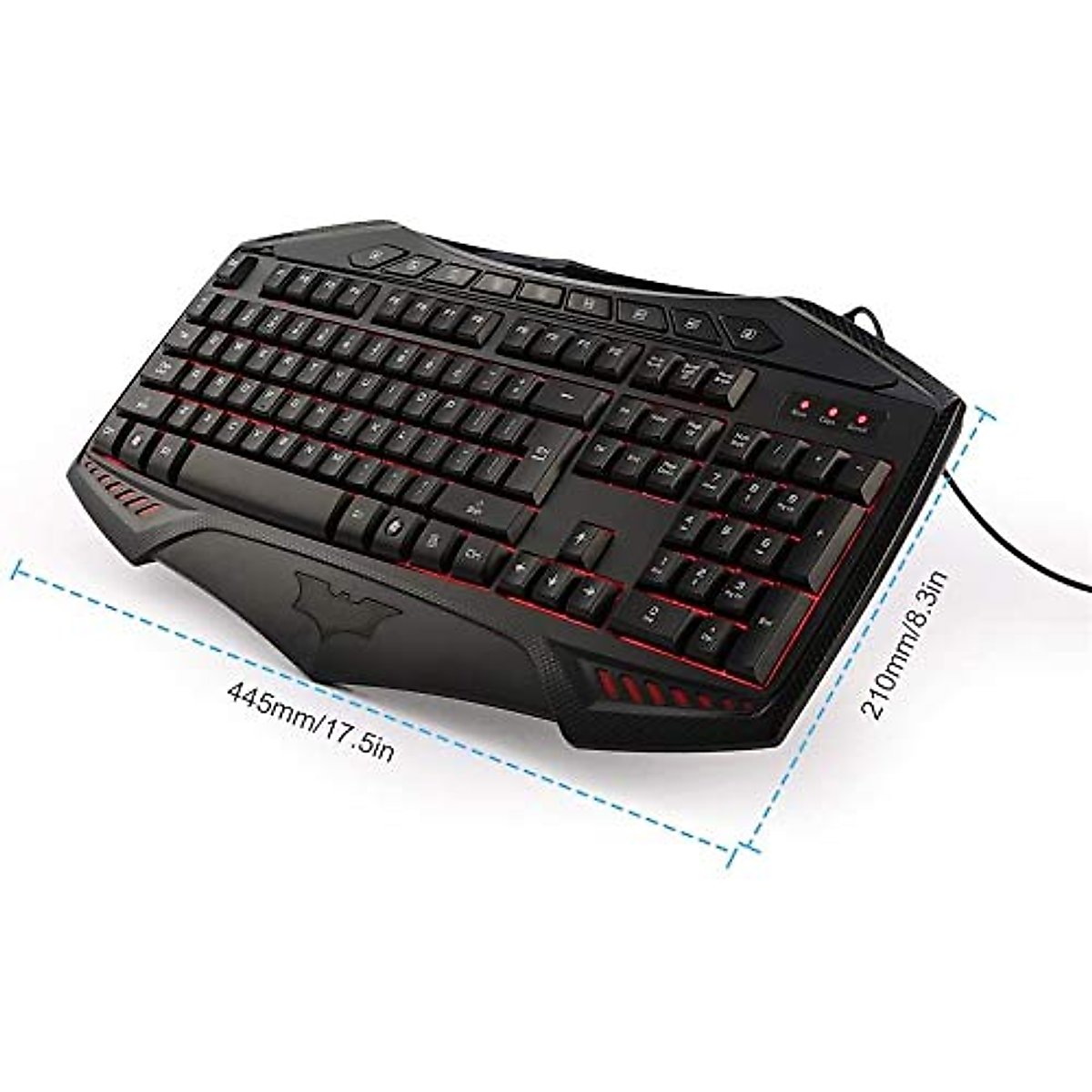 SANOXY Universal Backlit Multimedia Gaming Keyboard, Wired LED Game Keyboard