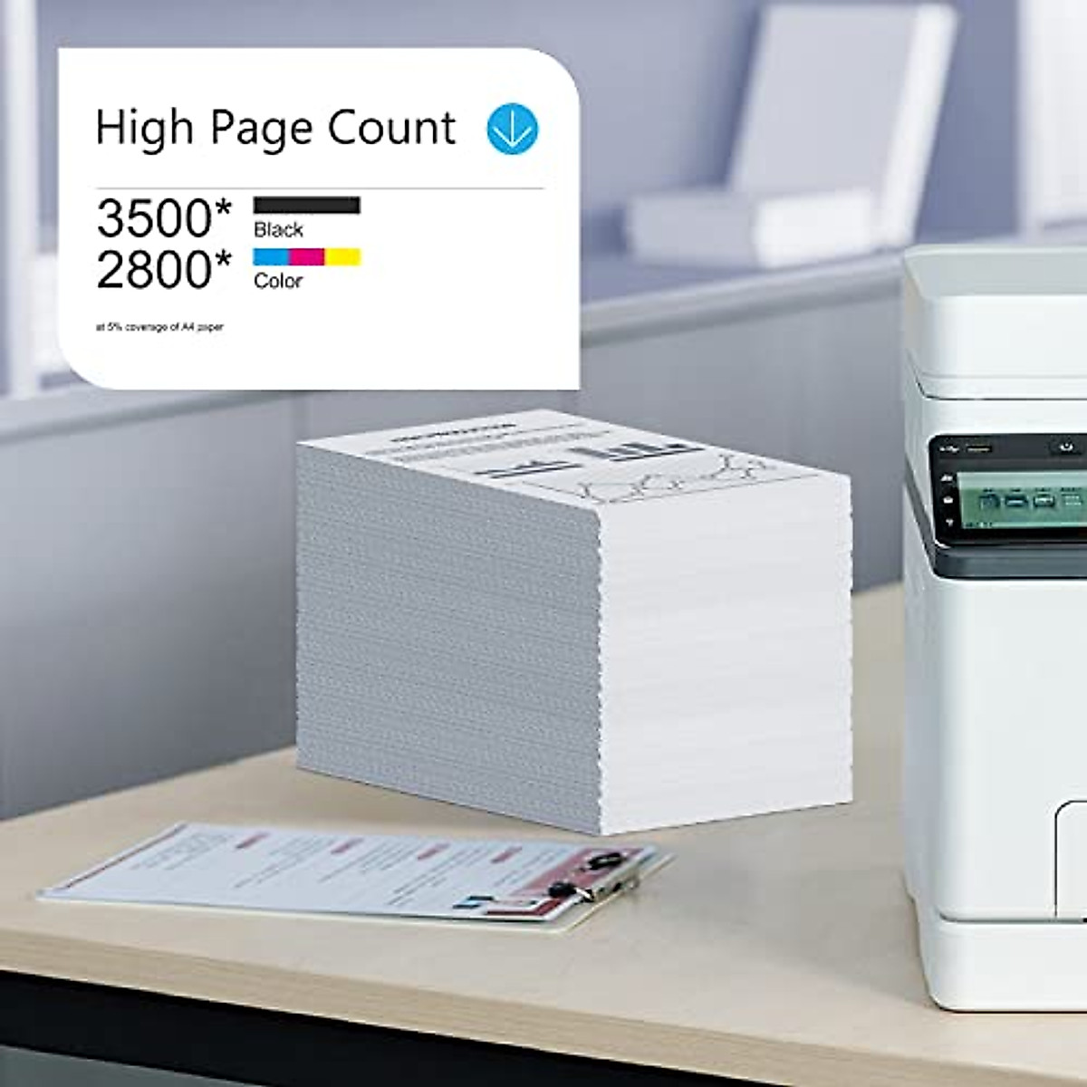 202X Toner Cartridges High-Yield 4-Pack(1BK/1C/1M/1Y) - UOTY Compatible CF500X CF501X CF502X CF503X Toner Replacement for HP Pro MFP M280nw M281fdn M281fdw M281cdw M254nw M254dw M254dn Printer