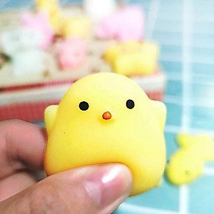 ROSYKIDZ 40pcs Mochi Squishy Toys Bulk, Kids Party Favors Squishies Stress Toys Pack Includes Unicorn and Animals Toy for Kids Boys Girls Class Prize Box Items, Desk Mini Toys for Classroom Rewards