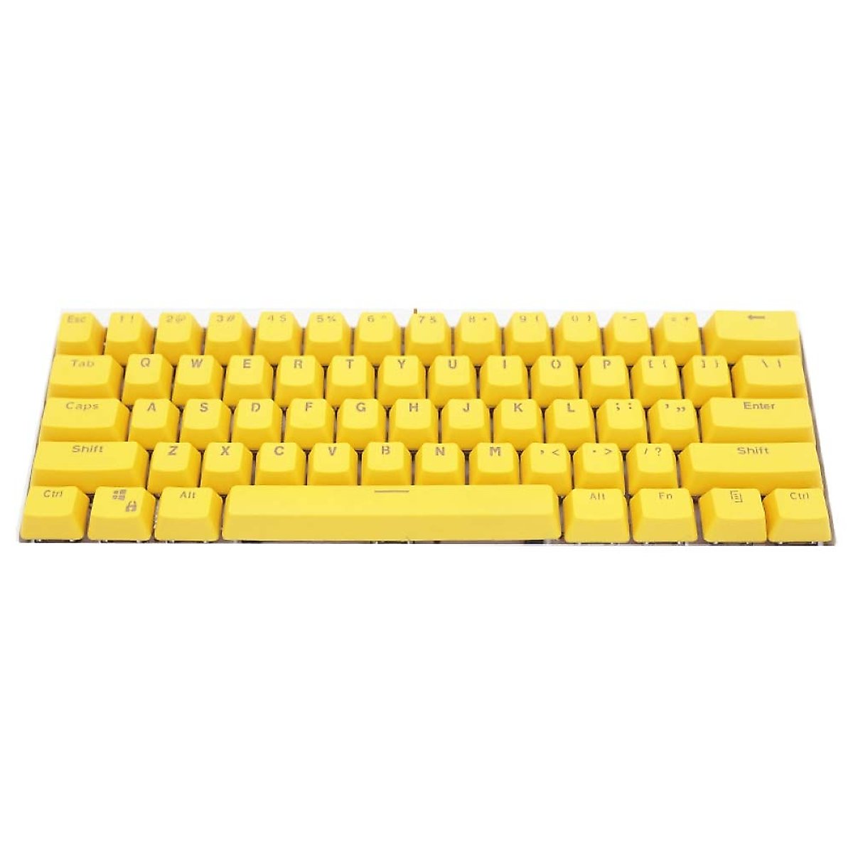 104Pcs Full Keycap Universal Ergonomic Backlit Keycap Keycaps for Mechanical Gaming Keyboard (Only Keycap) Yellow