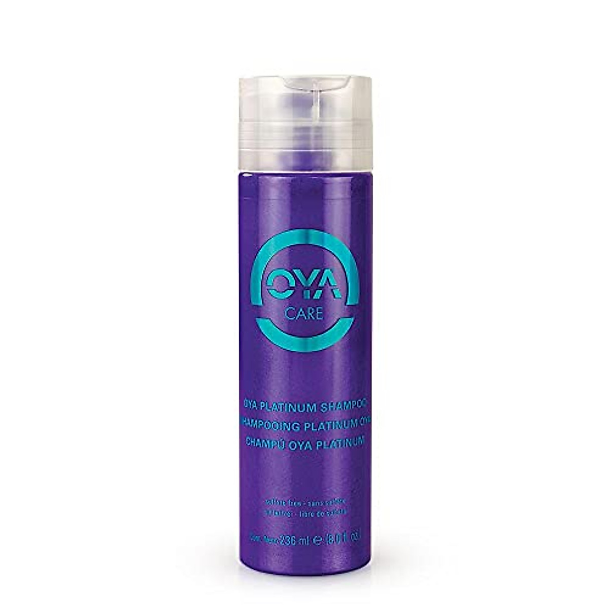 OYA PLATINUM Shampoo 236 ml Silver Shampoo Gentle Cleansing Toning Shampoo For Blonde Hair - Neutralizing Shampoo for Brassy and Yellowing Tones - Hair Toner for Blond Highlighted and Silver Hair