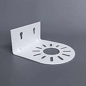 OwlCat L-Shape Dome CCTV Security Camera Mount Bracket Metal Right Angle Wall Ceiling Mount Bracket for 2.5inch Video Surveillance Mini Dome IP Camera Side Bracket, White, 115 x 102 x 50mm (L115-1)