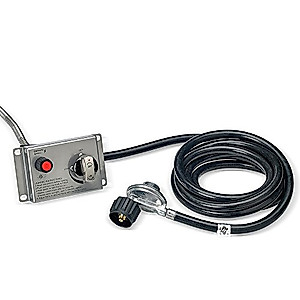 24" x 8" Stainless Steel Rectangular Drop-in Fire Pit Pan With Electric Ignition System kit, CSA Certified, Propane Version