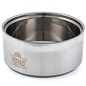 Indian-Tiffin 3 Tier Stainless Steel Eco-Box with 3 Piece Cutlery Set