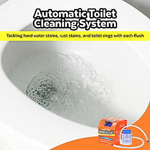 NeverScrub! Refill Cartridge Self Cleaning Toilet System - Replacement Cartridge for Automatic Toilet Bowl Cleaner - 1.65 oz, Lasts Up To 3-5 Months Continuous Toilet Bowl Cleaning