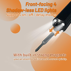 Generic SQ ES666 Kit USB Rechargeable Cordless Electric Screwdriver Multi-Function Magnetic Precision Power Screwdriver Repair Tool for RC Models Drones Mobile Phones Computers Electronics., Black