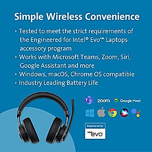 Kensington H3000 Bluetooth Over-Ear Headset, Black