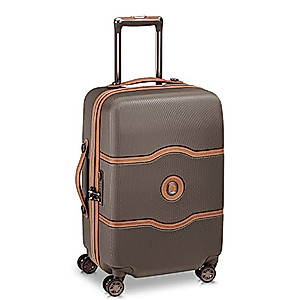 DELSEY PARIS Chatelet Air Hardside Luggage, Spinner Wheels, Chocolate Brown, Carry-on 21 Inch