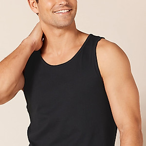 Amazon Essentials Slim-Fit Men's Tank, Black, Medium - Casual Wear