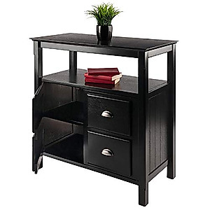 Winsome Wood Timber Buffet, Black