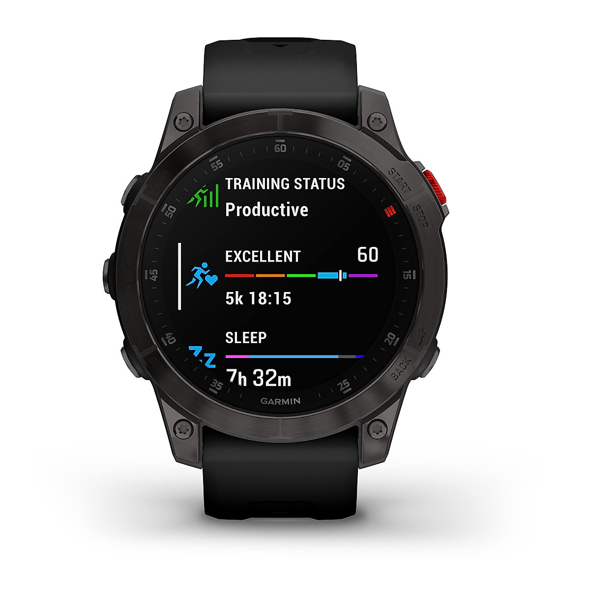 Garmin Epix Gen 2 Smartwatch (Sapphire Black Titanium) Bundle with Wireless Headphones (Black/Lime Green) and Below Zero 12KN Heavy Duty Carabiner (3 Items)