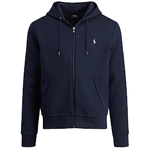 Polo Ralph Lauren Men's Full Zip Active Hoodie (Large, Navy)