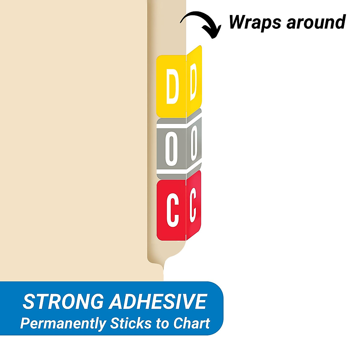 Doctor Stuff - File Folder Labels, Ringbook Sheets Alphabet Letter T, VRE/GBS 8850 - VRAM Series Compatible Alpha Stickers, Orange, 1.3" x 1.25", 200/Package