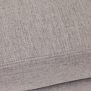 Christopher Knight Home Rosella Fabric Ottoman, Ash Grey