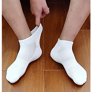 FORMEU Women's Moisture Wicking Athletic Low Cut Ankle Cotton Cushion Socks Breathable Comfortable 4/6 Pairs