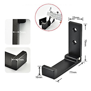 Coat Rack Wall Mounted, Foldable Towel Wall Hanger Hooks Retractable Hook Folding Wall Rack Hook Holder for Clothes - Utility Hooks - Space Aluminum - 2 Pack (Silver)