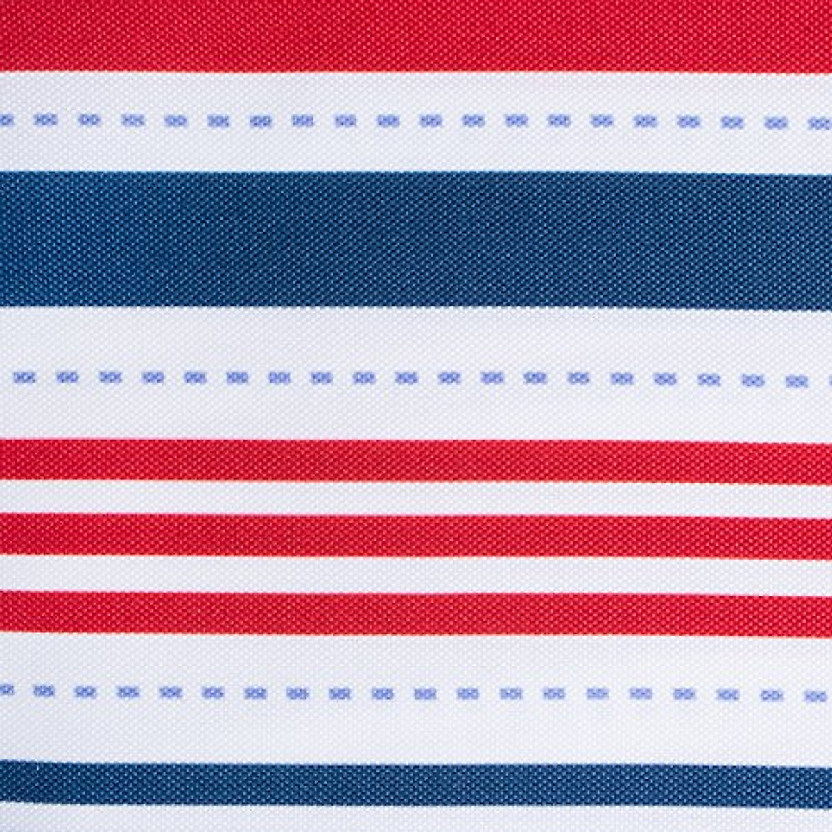 DII Patriotic Stripes Tabletop Collection, Stain Resistant & Waterproof, Table Runner, 14x72, Red, White, & Blue