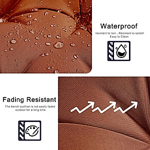 LCYY.JF Porch Swing Cushion,Waterproof Bench Cushion fo