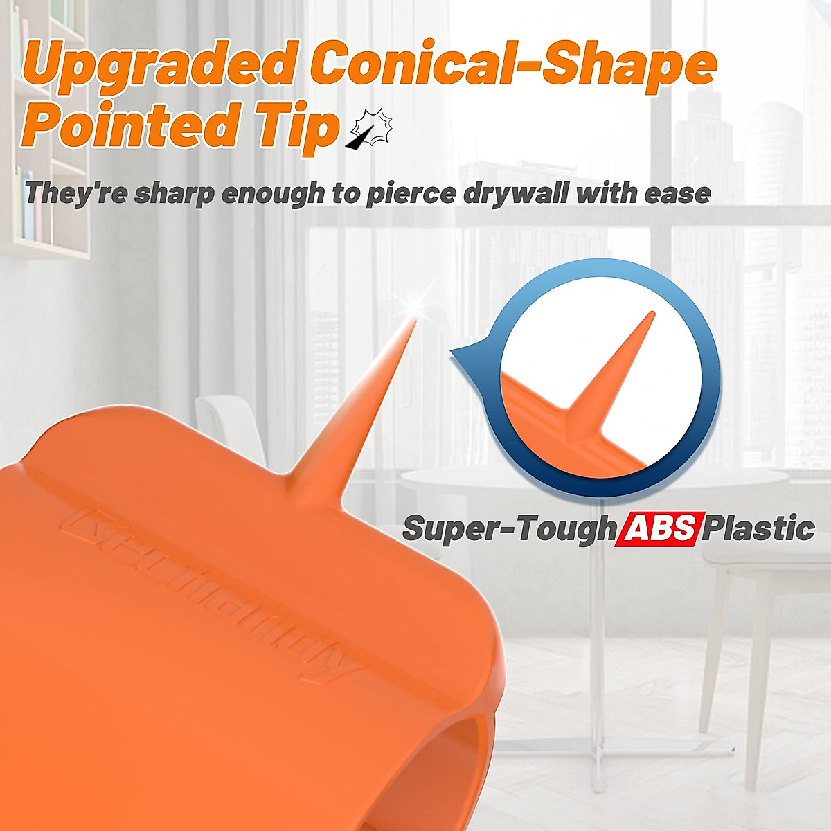 Bechandy 6 Pack Drywall Outlet Marker, No Measuring Needed Marking Tool for Electrical Outlets, Hard ABS Plastic Outlet Cutout for Drywall Installation, Wire Protection Drywall Electrical Box Locator