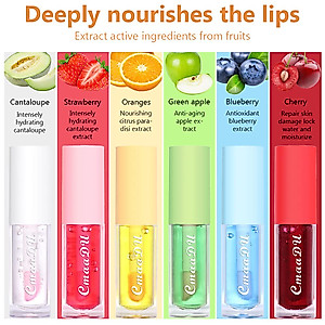 evpct 6Pcs Mini Clear Color Change Changing PH Tinted Lip Gloss Sets for Women Girls 10-12 Lip Oil Gloss Balm Tint Stain Glaze Pack Hydrating Moisturizer Lipstick Magic labiales magicos 0.071fl.oz *6