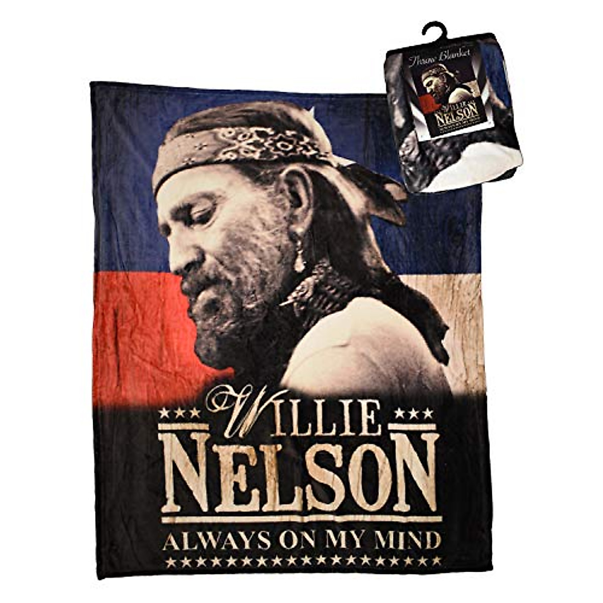 Midsouth Products Willie Nelson Throw Blanket 50" X 60" Always On My Mind