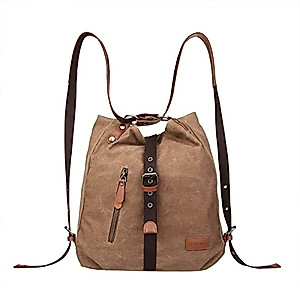 JOSEKO Tote Purse for Women,Canvas Shoulder Bag Handbag Casual School Hobo Bag Convertible Backpack for Work Travel