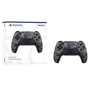 PlayStation Sony 5 DualSense Wireless Controller - Gray Camouflage (Renewed)