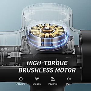 opove M3 Pro 2 Massage Gun Deep Tissue Percussion Muscle Massager for Workout, Handheld Percussive Therapy Fascia Gun for Athletes Fast Recovery 4-8 Hours Long Battery Life, Powerful, Quiet, Black