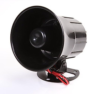 Wen&Cheng 12V Siren Air Horn Speaker for Car Auto Van Truck PA System15W Loud Electric Alarm