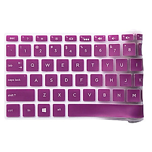 Keyboard Cover Compatible with 15.6" HP Pavilion x360 15-BR075NR, HP Envy X360 15M-BP012DX 15M-BP011DX 15M-BQ021DX, HP Pavilion 15-bs 15-bw 15-cb 15-cc 15-cd Series, 17.3" HP Envy 17M-AE111DX (Purple
