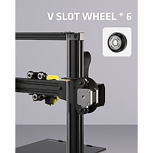 FOKOOS Odin-5 F3 3D Printer Accessories (V Slot Wheel * 6 Print Head Kit * 2 Ribbon Cables * 2 Break Detection * 1 Flat Head Screwdriver * 1 0.4mm Volcano Nozzle * 2)