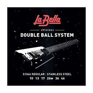 La Bella S1046 Double Ball System Regular - Stainless Steel Electric Guitar String 10-46