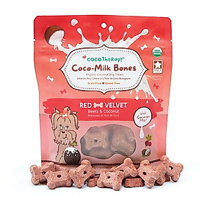 CocoTherapy Coco-Milk Bones Dog Treat (Red Velvet) 6 Oz.