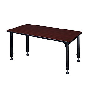 Kee 42" x 24" Height Adjustable Classroom Table - Mahogany