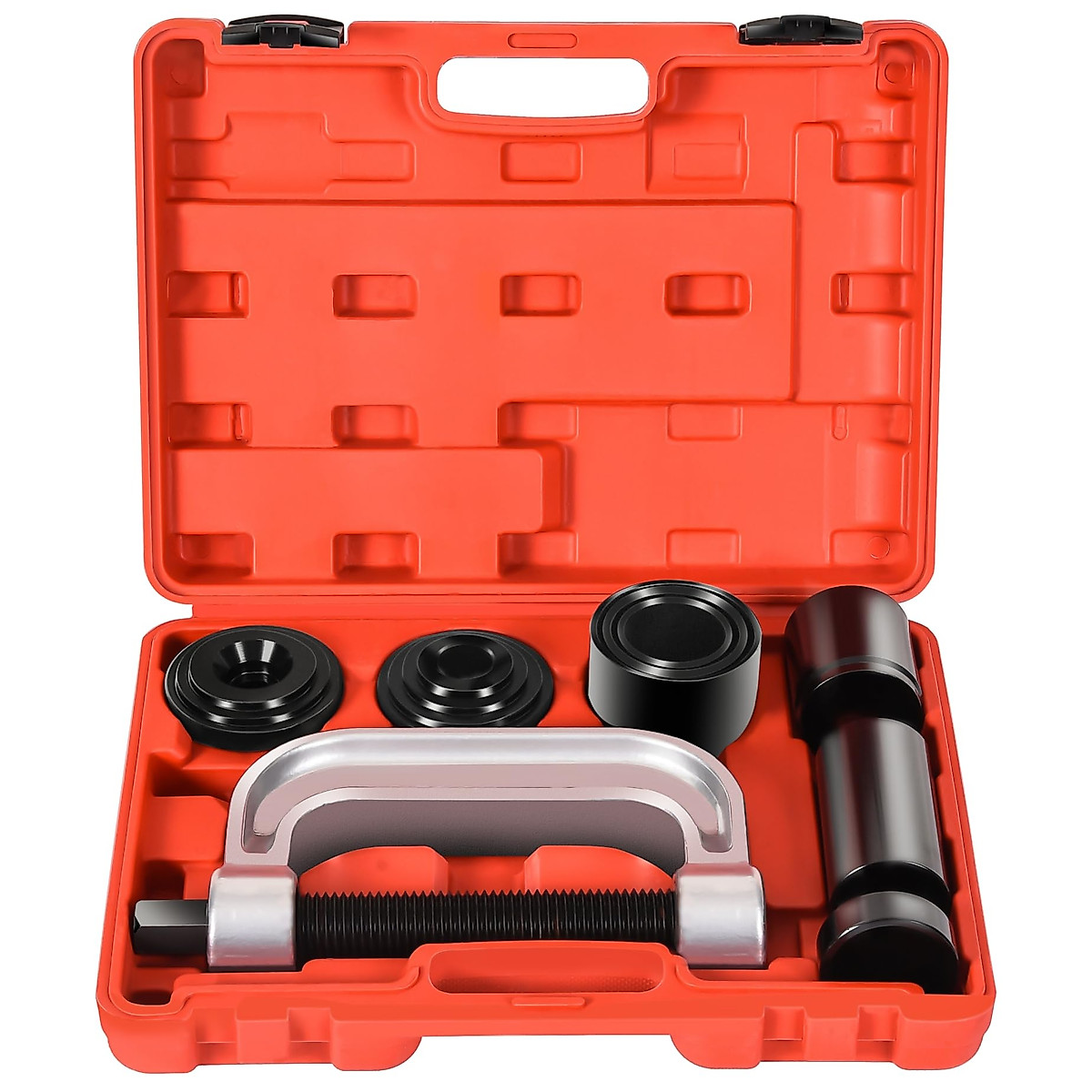 DHA Heavy Duty Ball Joint Press & U Joint Removal Tool Kit with 4x4 Adapters for 2WD 4WD Car Light Truck, Upper and Lower Ball Joint Press Kit Remover Installer Service Set