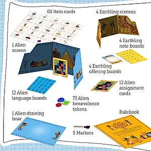 First Contact | Board Game for Adults and Family | Adventure Board Game | Party Game | Board Games for Adults | Ages 12+ | for 2 to 7 Players | Average Playtime 40 Minutes