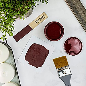 DecoArt Satin Enamels Acrylic Paint, 8 fl. oz. Jar, Deep Ruby (Pack of 1)