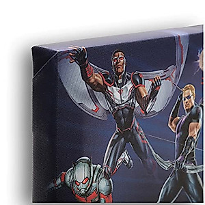 Open Road Brands Marvel Gallery Wrapped Canvas Wall Decor - Large Superhero Picture Featuring Marvel Characters for Man Cave, Bedroom or Movie Room