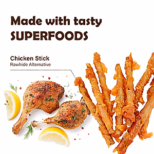 AFreschi Turkey Tendon for Dogs(Chicken Stick+Strip)