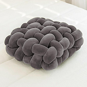 Velvet Chunky Yarn Bulky Giant Arm Knitting Yarn, Super Soft Tubular Weight Jumbo Ya rn,DIY Crochet Hand Knitting Thick Yar n for Blanket,Pet Bed, Rugs Pillow,Handbag(2.2lb-Dark Gray)