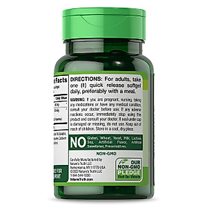 Nature's Truth Co-Q10 400mg | 40 Softgels | Maximum Strength Supplement | Enhanced Absorption | Non-GMO, Gluten Free