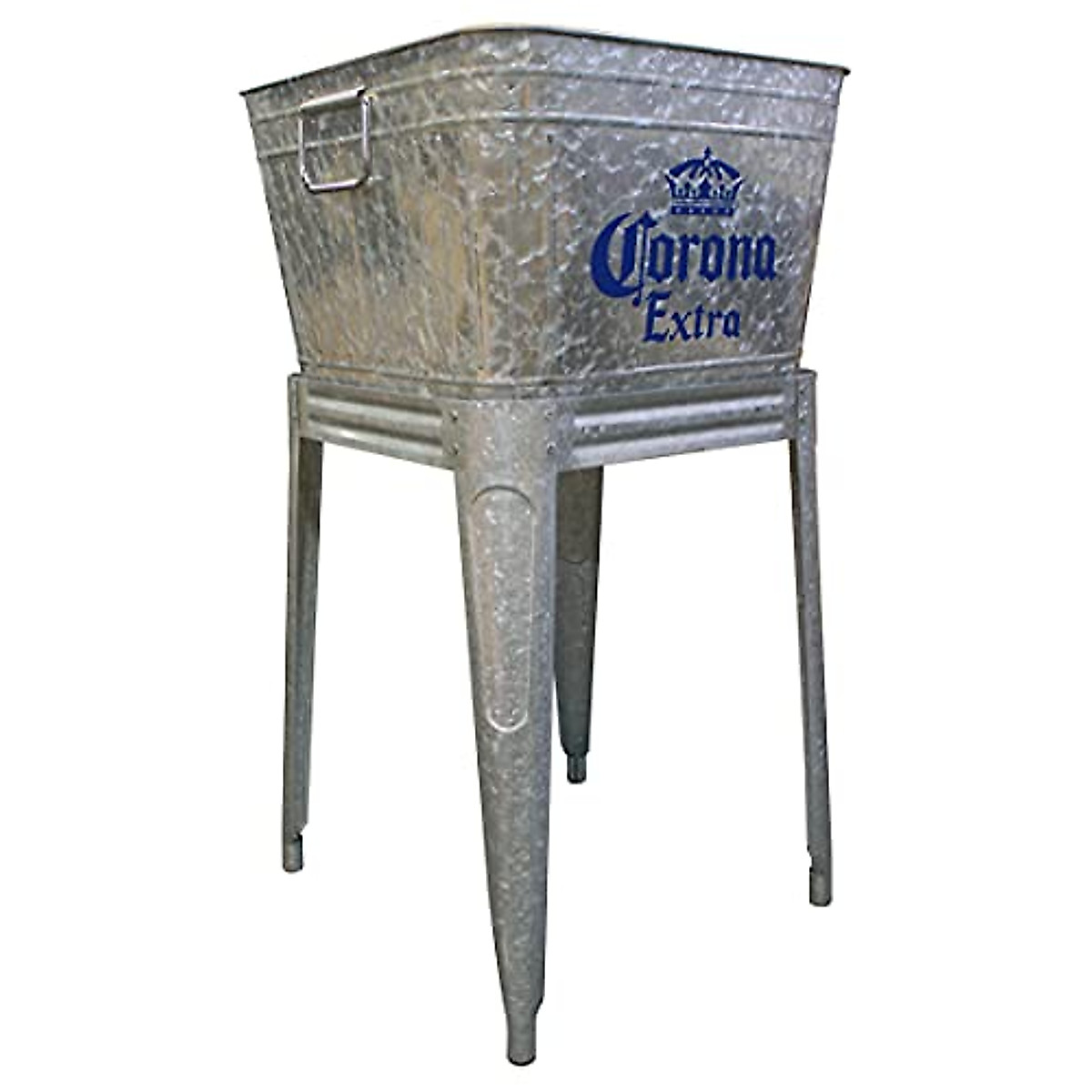Leigh Country Corona MC 47940 Galvanized Steel 42 Qt. Extra Tub with Stand, Silver