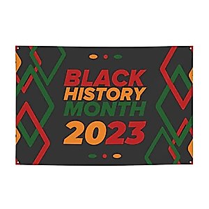 Black History Month 2023 Banner Yard Outdoor Party Congratulations Welcome Home Banners Photography Background Decoration