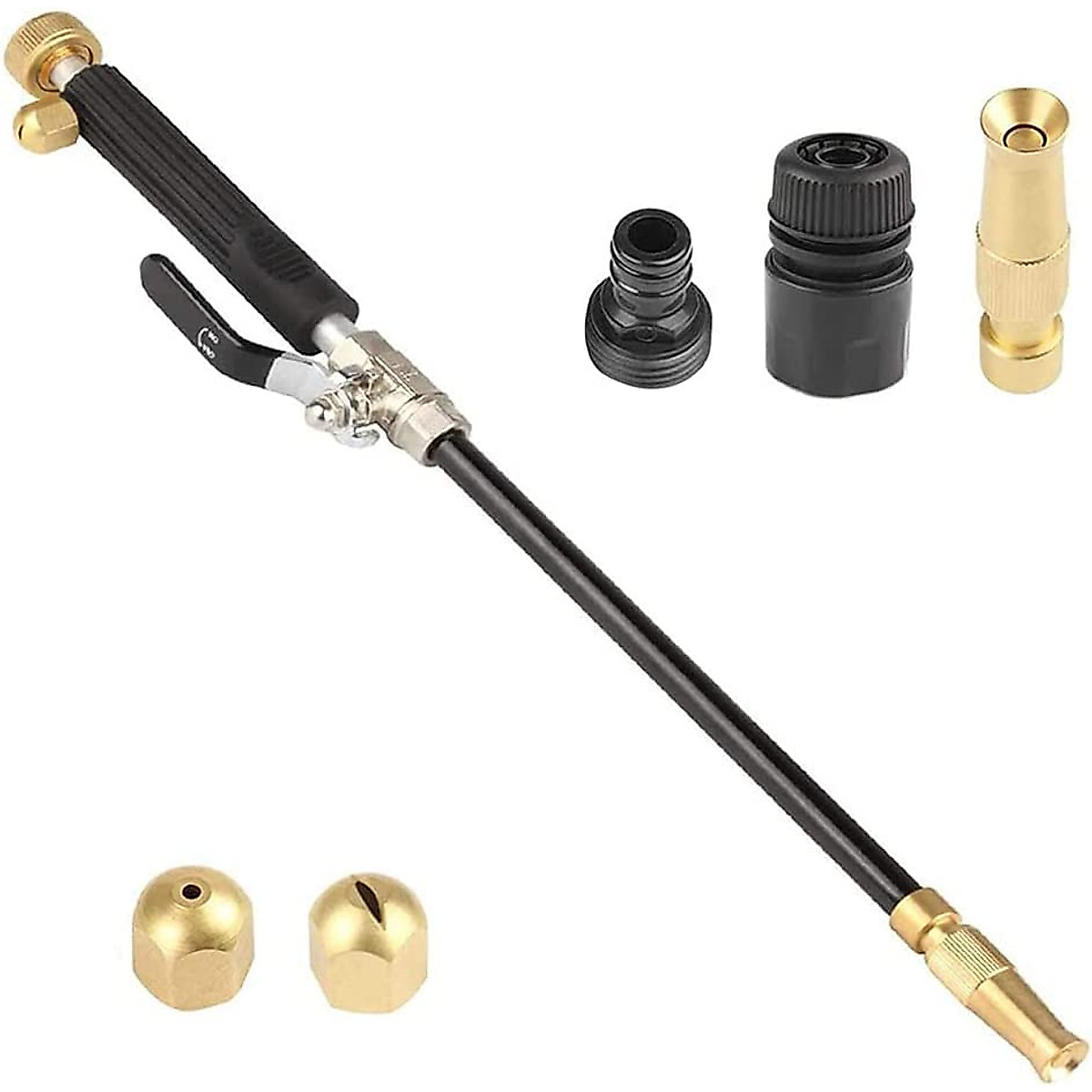 LINNNZI High Pressure Washer Gun, 20MPA Pressure Washer Hose Nozzle Tips Wand Jet Power Washer Sprayer for Car Home Garden Window Glass Washing Cleaning
