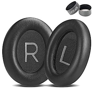 GVOEARS QC45 Earpads Replacement Premium Ear Pads Cushions for Bose QuietComfort 45, QC45 Headphones Comfortable Memory Foam(Black)