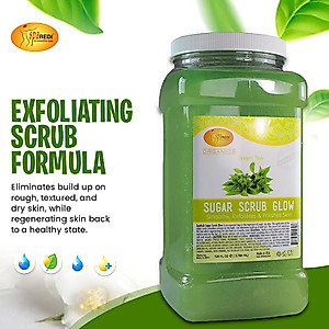 SPA REDI - Sugar Body Scrub, Green Tea, 128 Oz - Exfoliating, Moisturizing, Hydrating and Nourishing, Glow, Polish, Smooth and Fresh Skin - Body Exfoliator